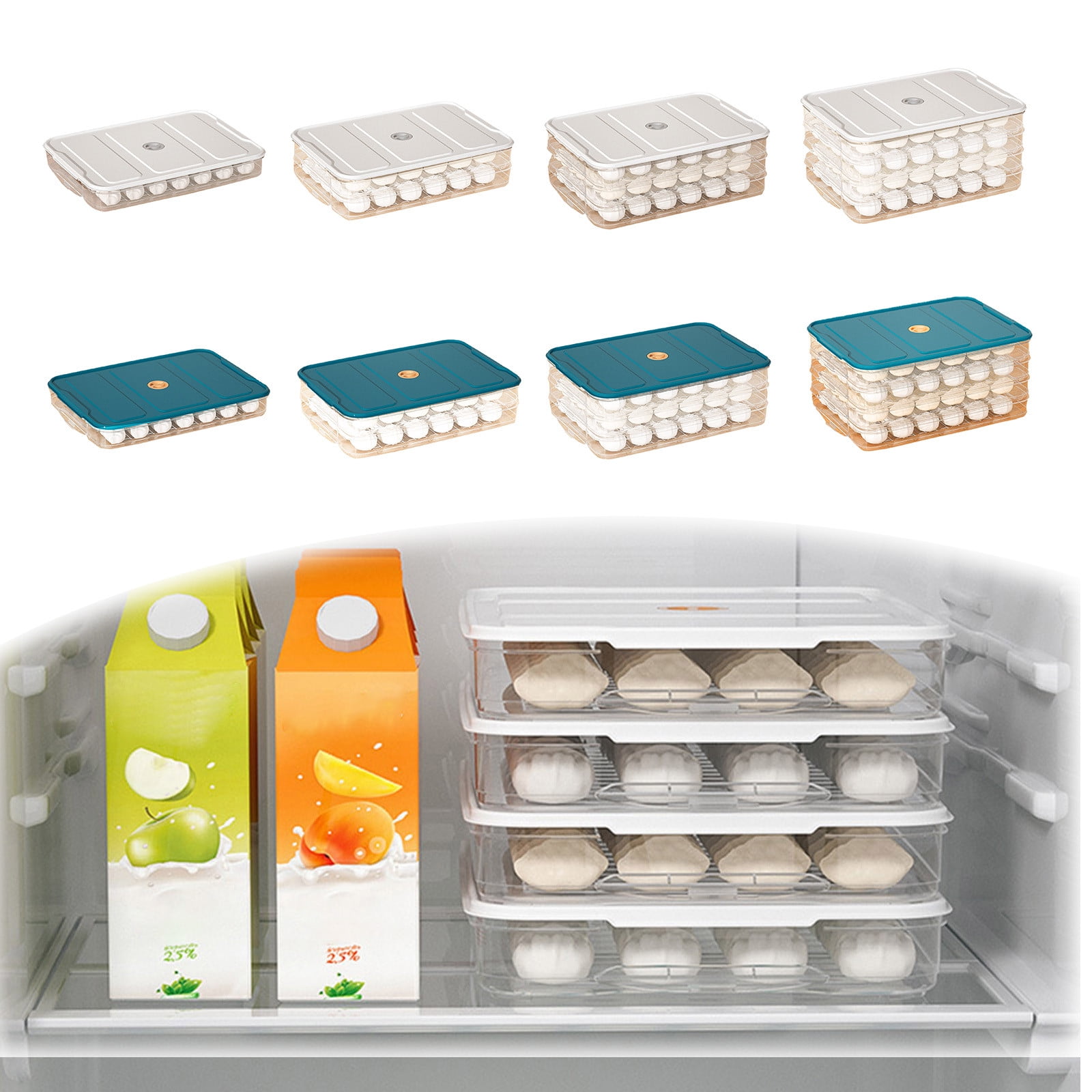 YUANZI Food Storage Containers with Lids Cookie Storage Containers ...