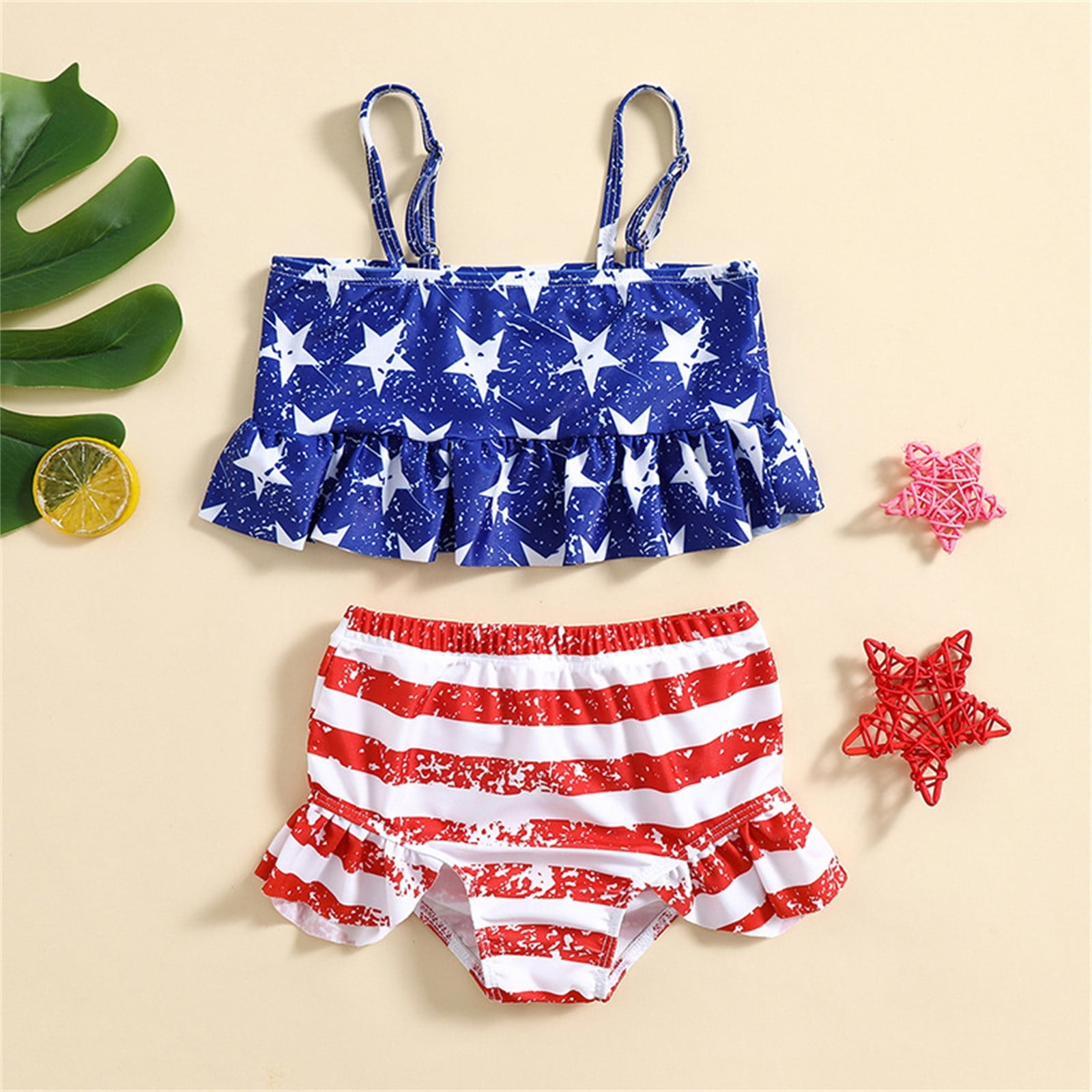 YUANZI Kids Swimsuits Girls Swimsuits Bikini Floral Swimsuit Bathing ...