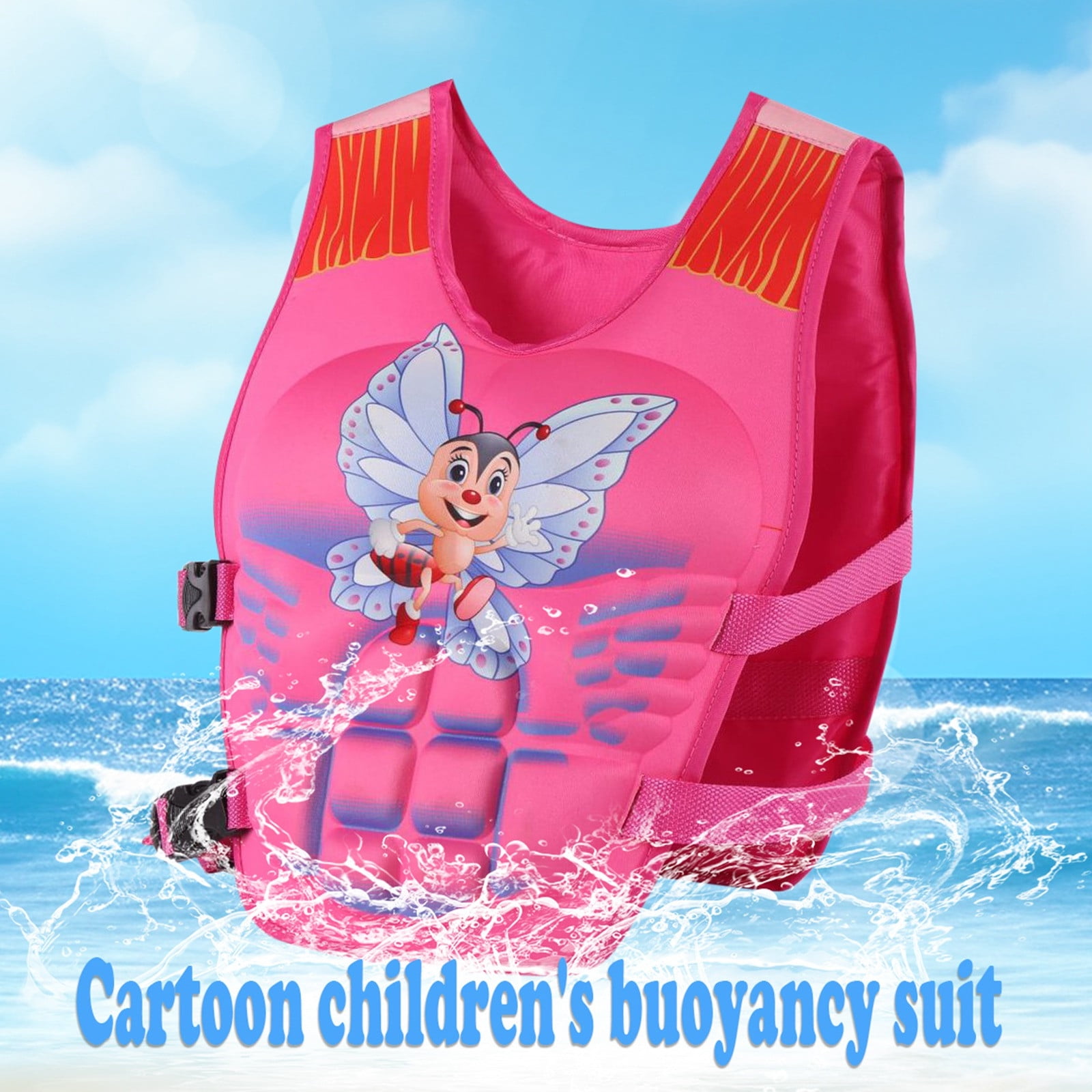 YUANZI Kids Swimsuits Muscle Children's Life Jacket Hand Sleeve Baby ...
