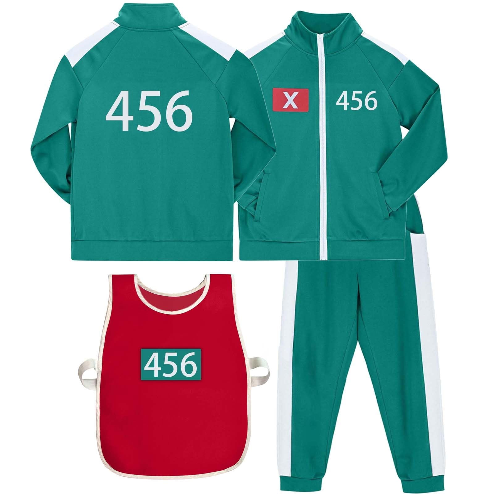YUANZI Number 456 Kids Fashion Sportswear Suit Trendy Green Tracksuit ...