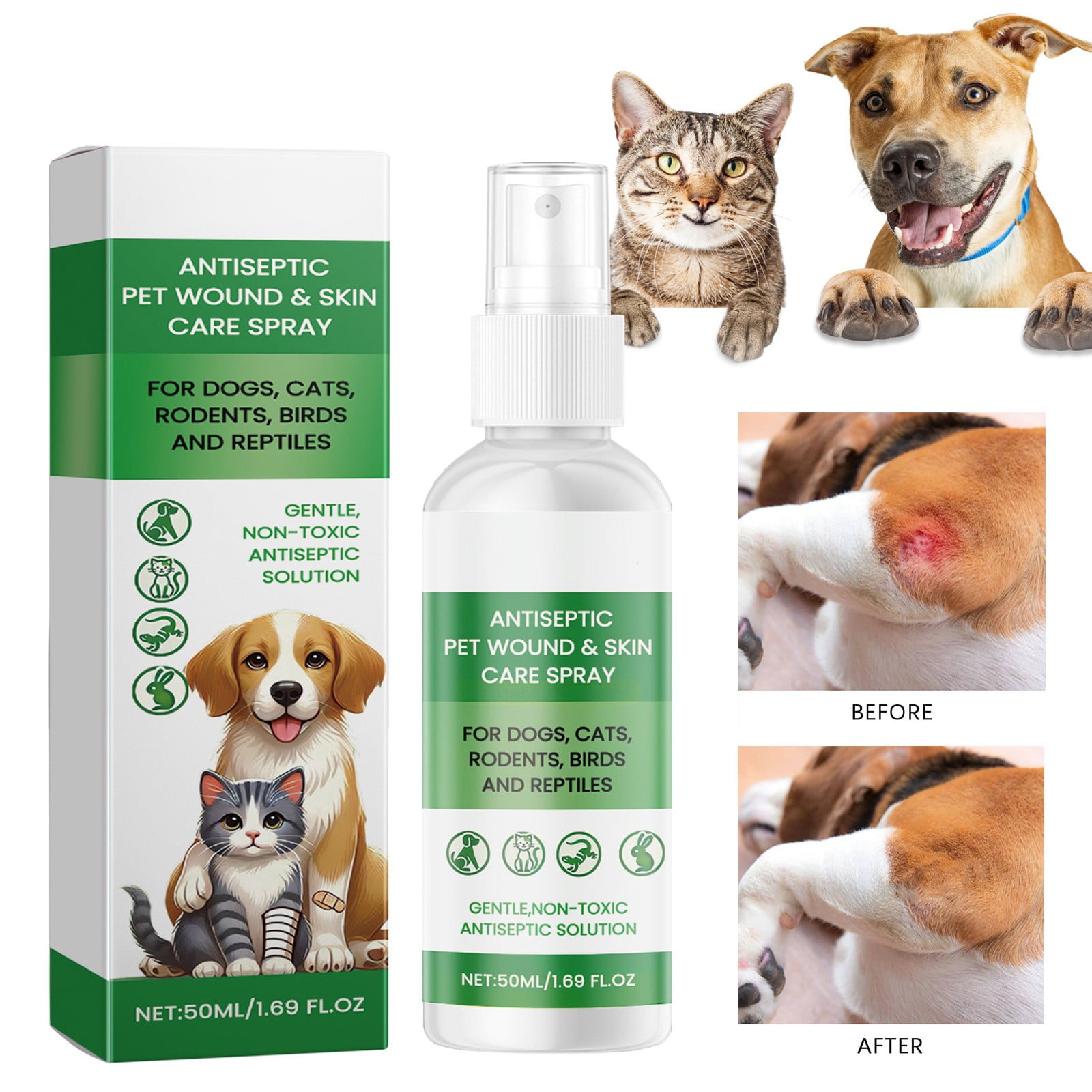 YUANZI Pet And Skin Care Pet Skin Soothing Spray To Skin Redness ...