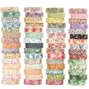 30 Rolls Glitter Washi Masking Tape DIY Stick Paper Tape Decorative ...