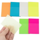 YUBX Transparent Sticky Notes Clear Solid Colors Translucent Writing ...
