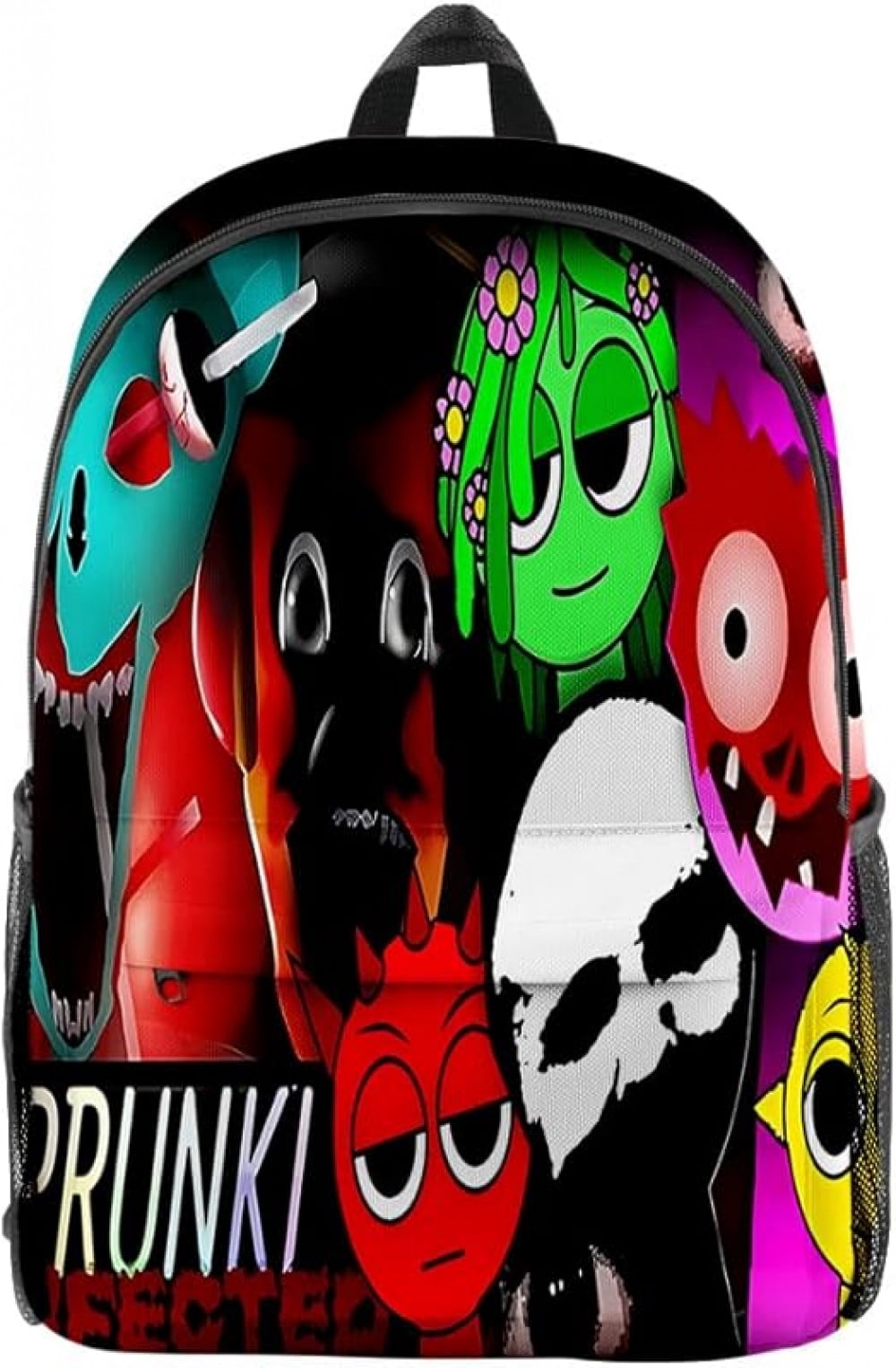 YUDI Game Sprunki Backpack Printed Multi Zipper Pack Casual Bag (9,F ...