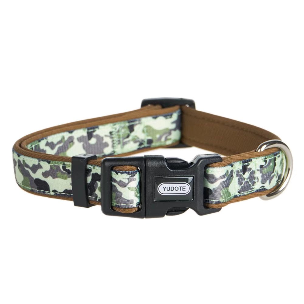 YUDOTE Neoprene Padded Classic Camo Dog Collars Medium,Green - Walmart.com