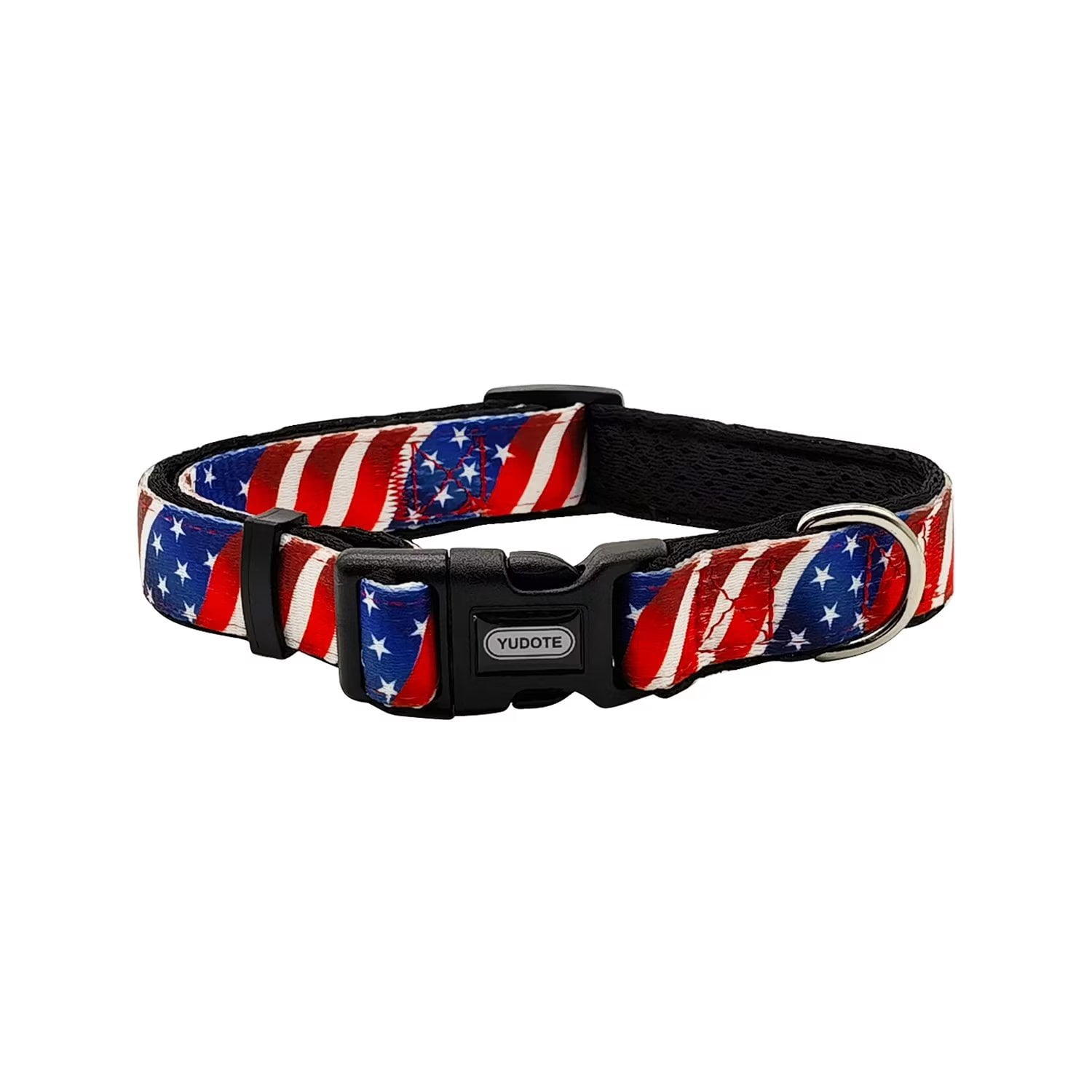 YUDOTE Padded US Flag Dog Collar,Patriotic,Fourth of July Independence ...