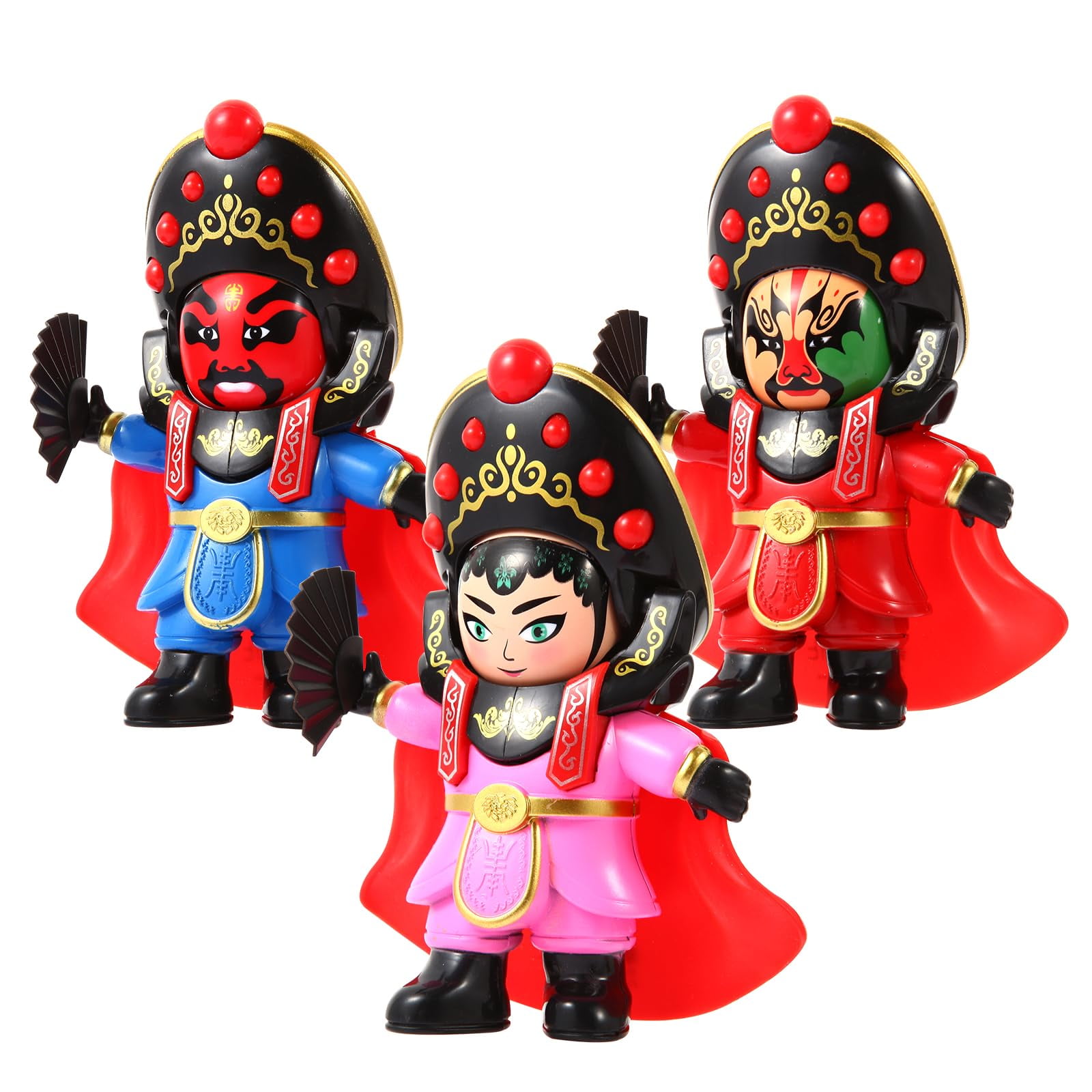 YUE MOTION Sichuan Opera Face Changing Doll -3 Pack-Mask Shifting ...