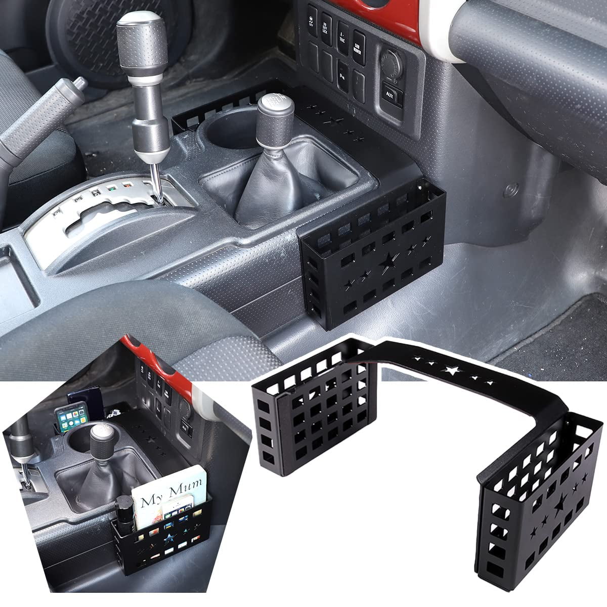 YUECHI For Toyota FJ IFF17 Cruiser 2007-2021 car center console side ...