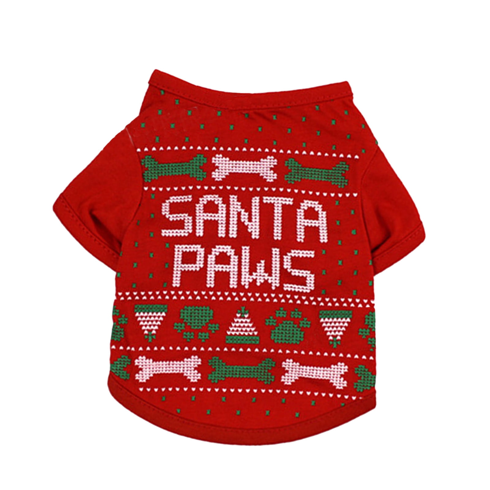 YUEHAO Christmas Dog Sweater Pet Dog Cat Clothes Fashion Christmas ...