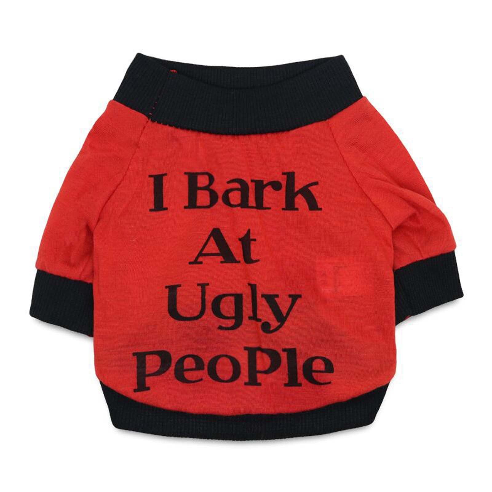 YUEHAO Dog Clothes for Small Dogs Interesting English Christmas Red ...