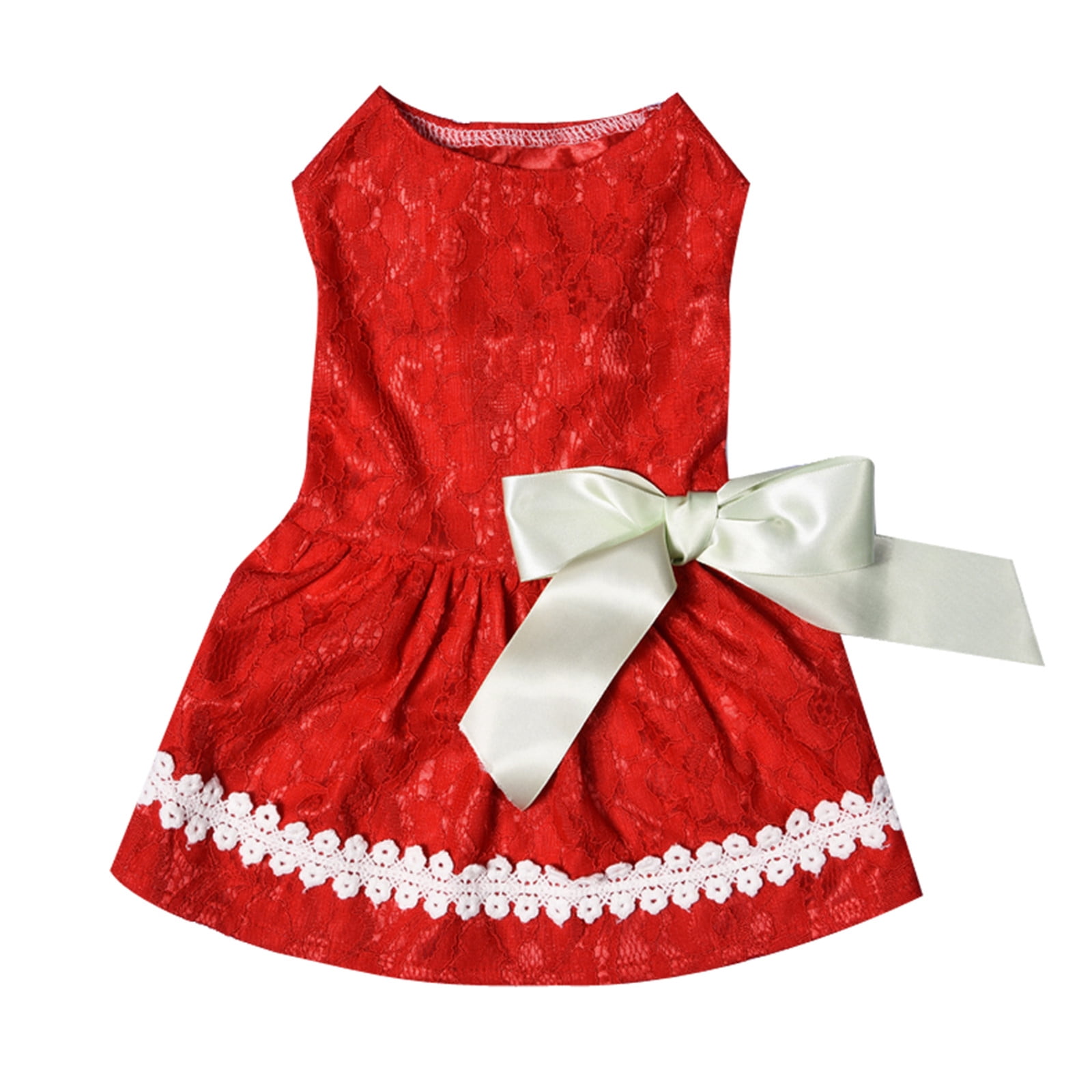 YUEHAO Dog Skirts for Small Dogs Girl Cute Pet Print Bow Skirt ...
