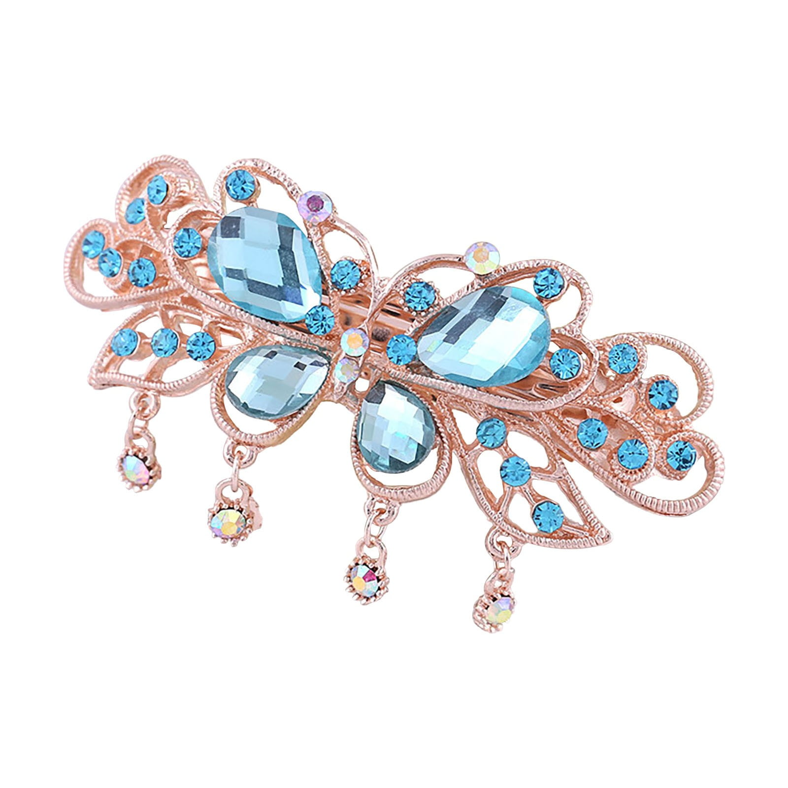 YUEHAO Hair Clip Rhinestone Mini Hair Bow Barrettes Clip Designer ...