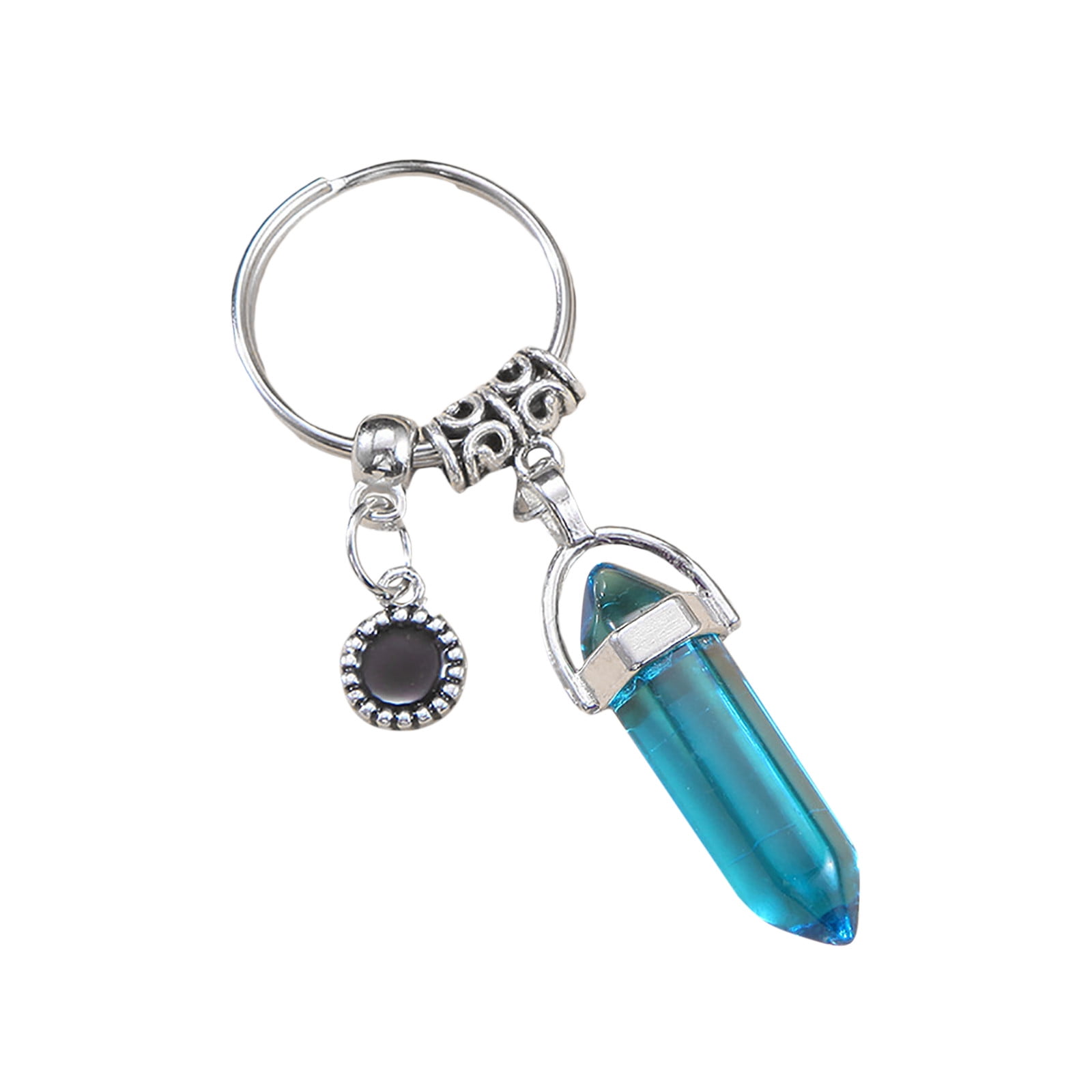 YUEHAO Accessories Keychains Geometric Angel Pendant Keychain Rough ...