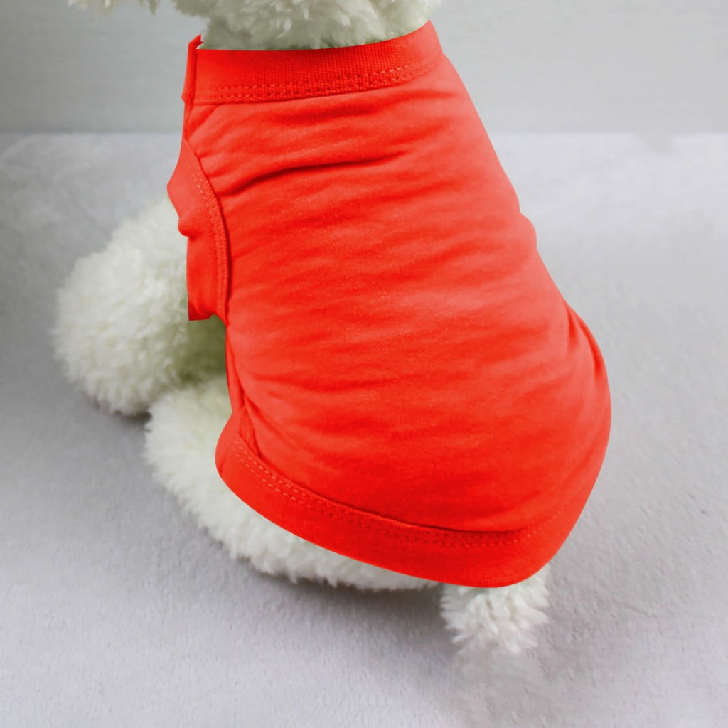 YUEHAO Pet Supplies Pet Dog Warm Pajamas Soft Solid Color Cat Puppy ...