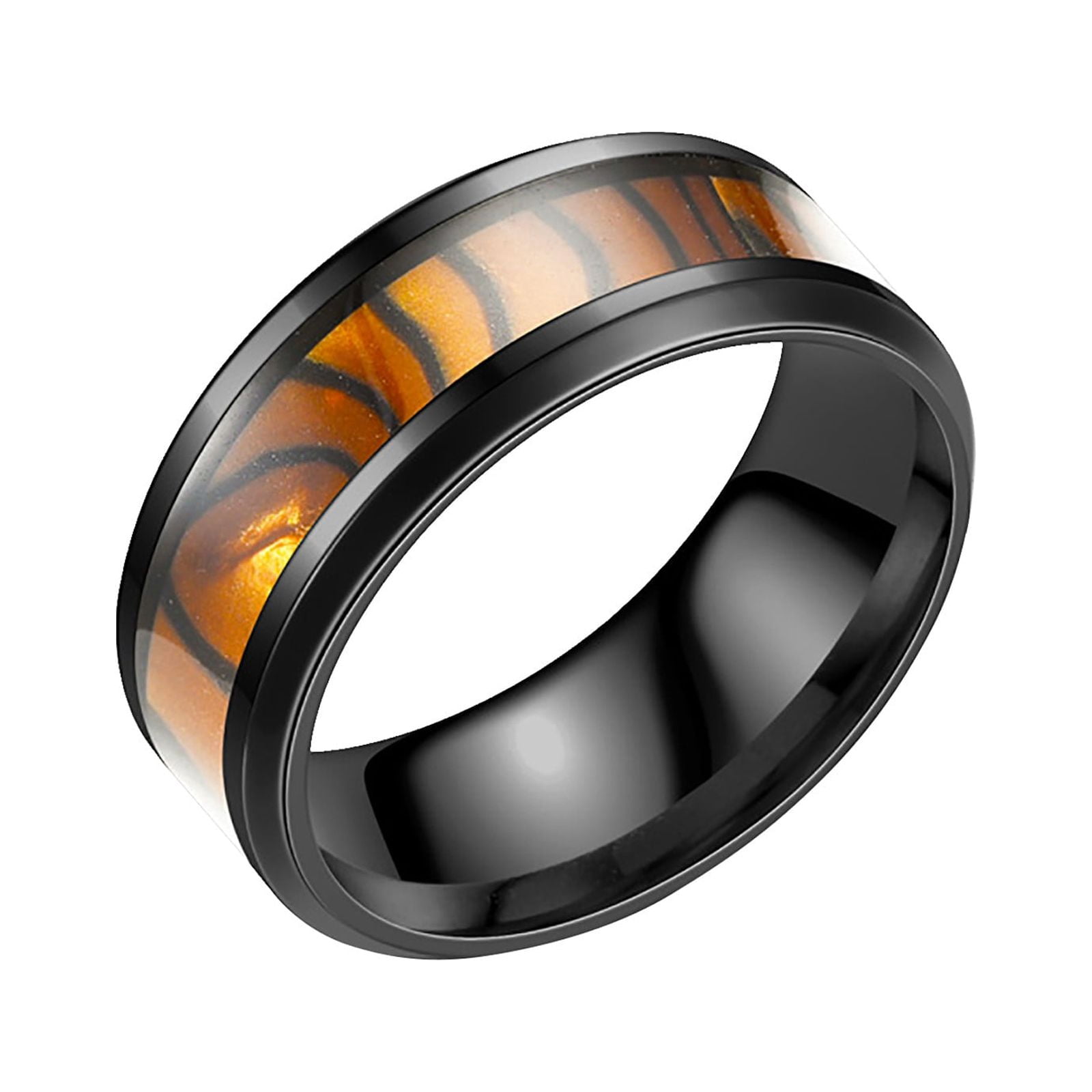 YUEHAO Rings Shell Titanium Ring Men Popular Exquisite Ring Simple ...