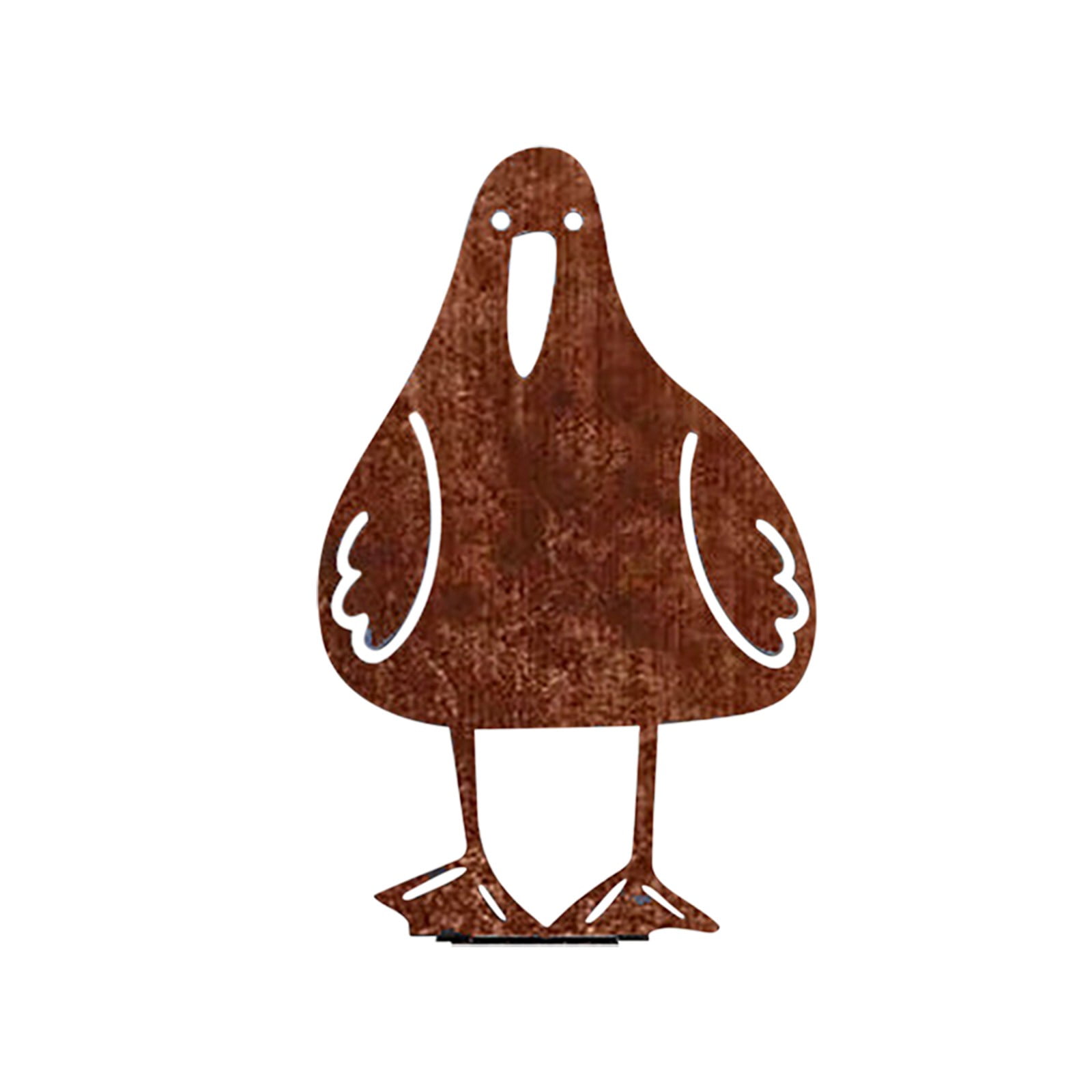 YUEHAO Silhouette Ornament Rustys Metal Seagull Fence Decorative Garden Decor Metal Natural ...