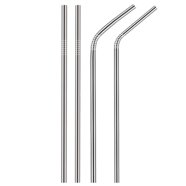 ReaNea Gold 18 Piece Stainless Steel Straw Set, 8.5" Reusable Metal ...