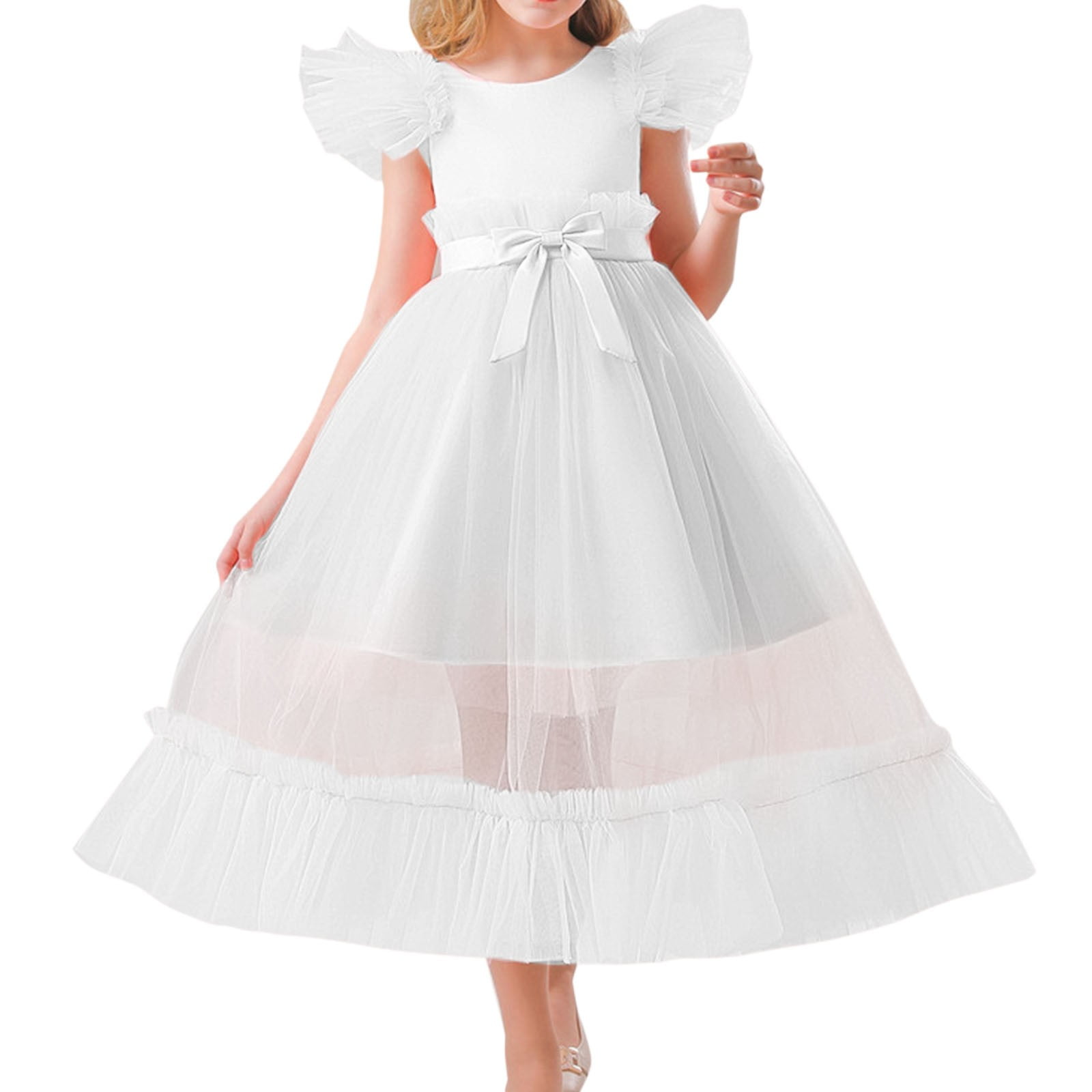 YUELONGHU Girls Fashion Dresses Flower Girl Dresses for Wedding Baby ...