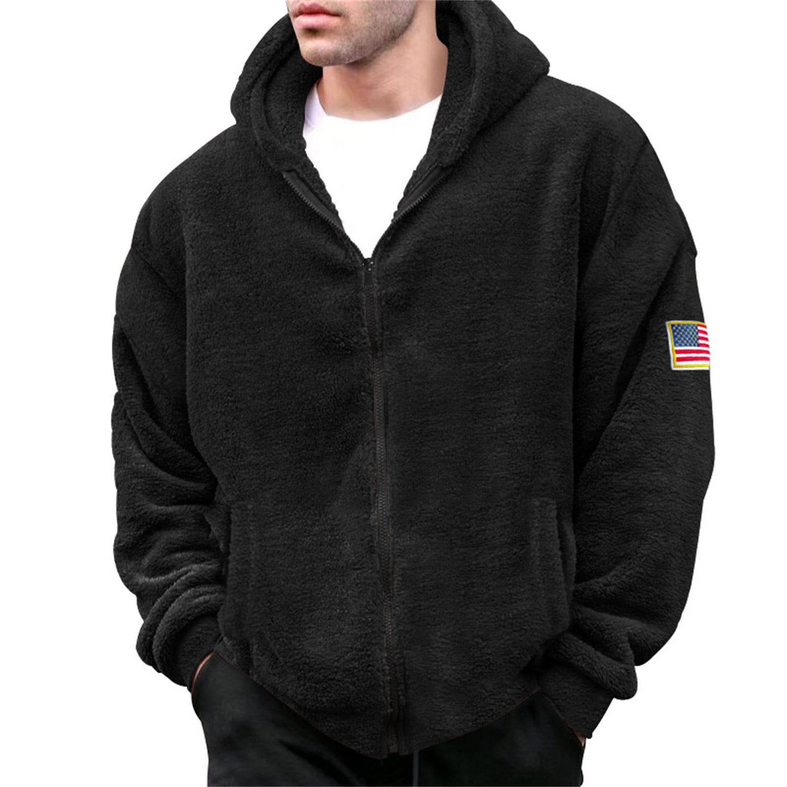 YUELONGHU Men Casual Crew Neck Pullover 1/4 Zip Pullover Mens ...