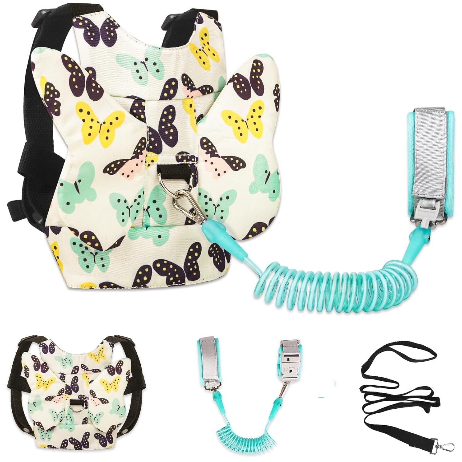 YUEQING Toddler Harness With Anti Lost Wrist Link - Adjustable Safety ...