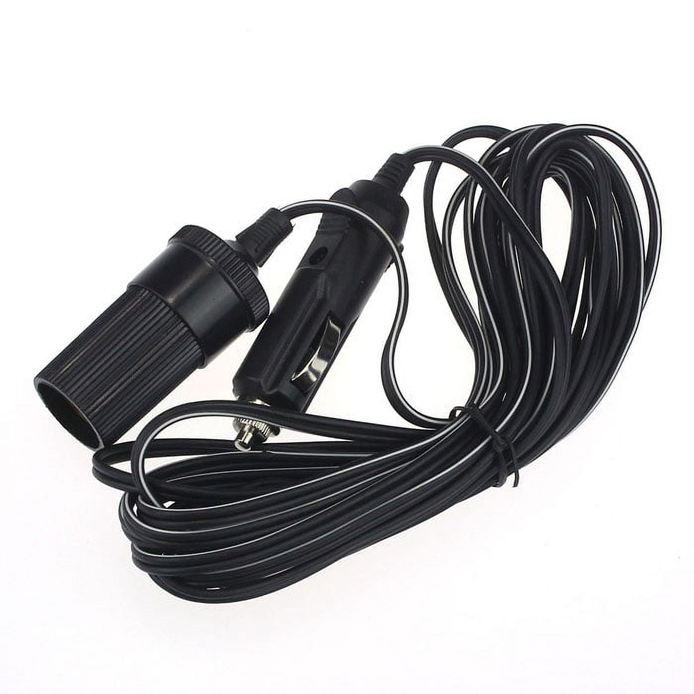 YUEVE 12V 10A Car Accessory Socket Extension Cord 5m tooth Car Adapter ...