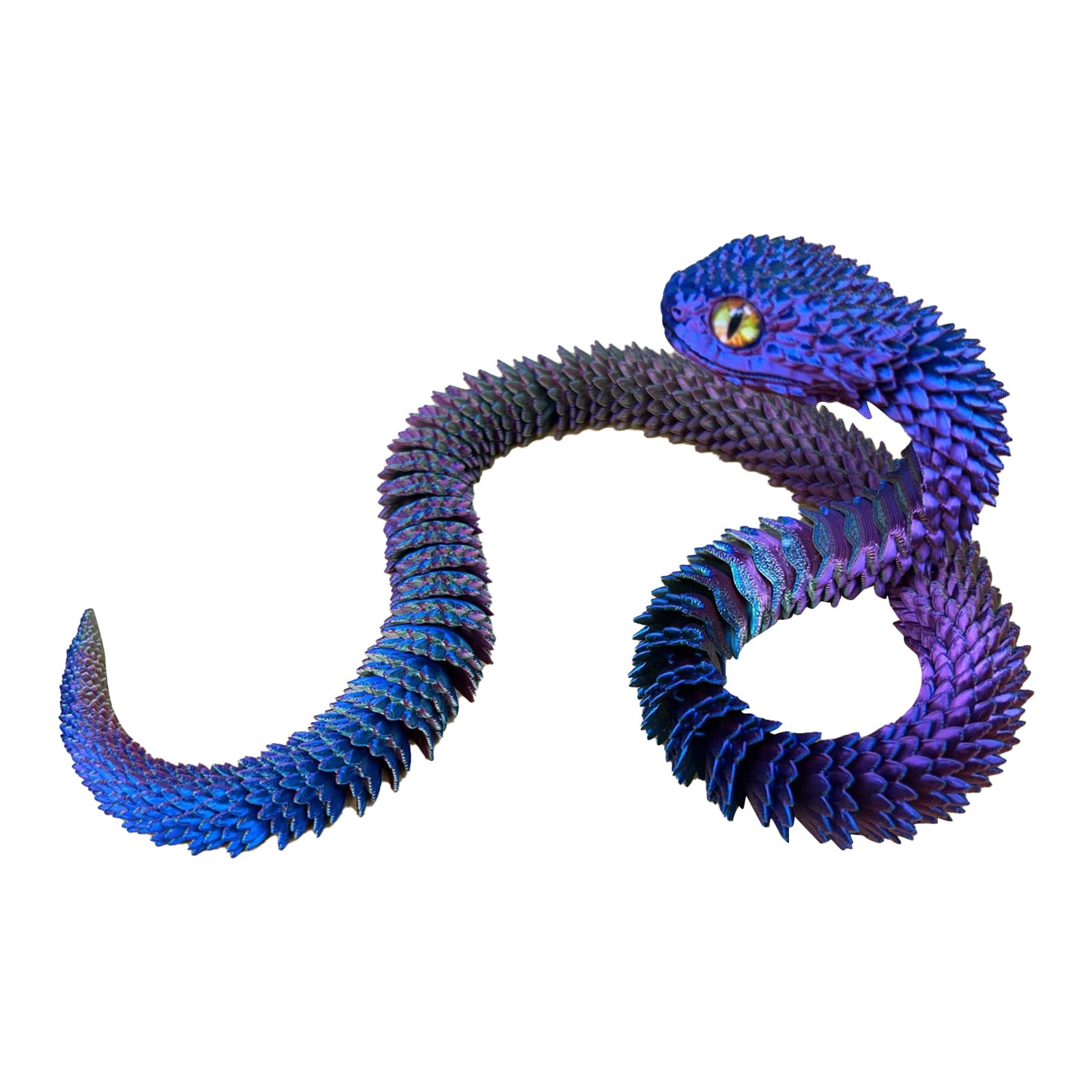 YUEVE 24In 3D Printed Snake Toys, Flexible 3D Printed Animal, Eco ...