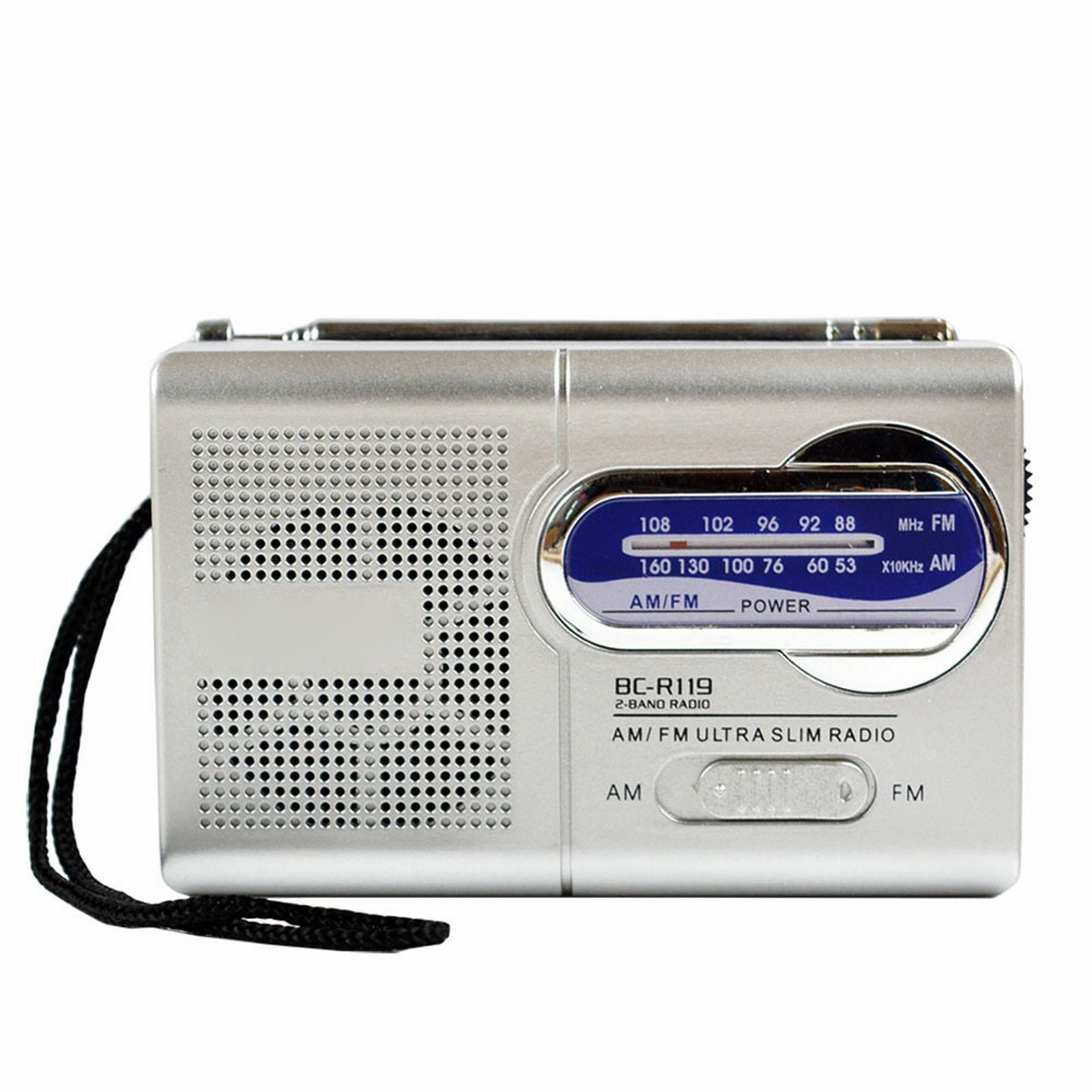 YUEVE Portable Mini Handheld Band AM FM Music Player Speaker With ...