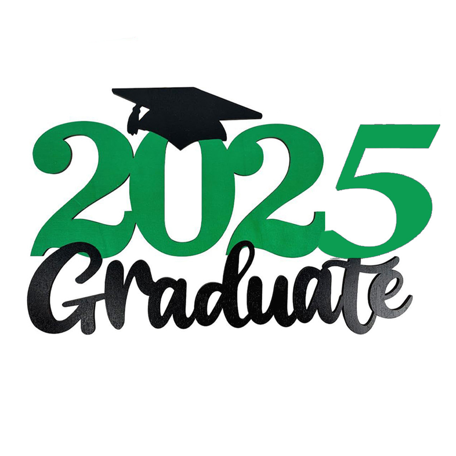 YUEWAN 2025 Graduation Decorations Class of 2025 Wooden Sign for Front ...