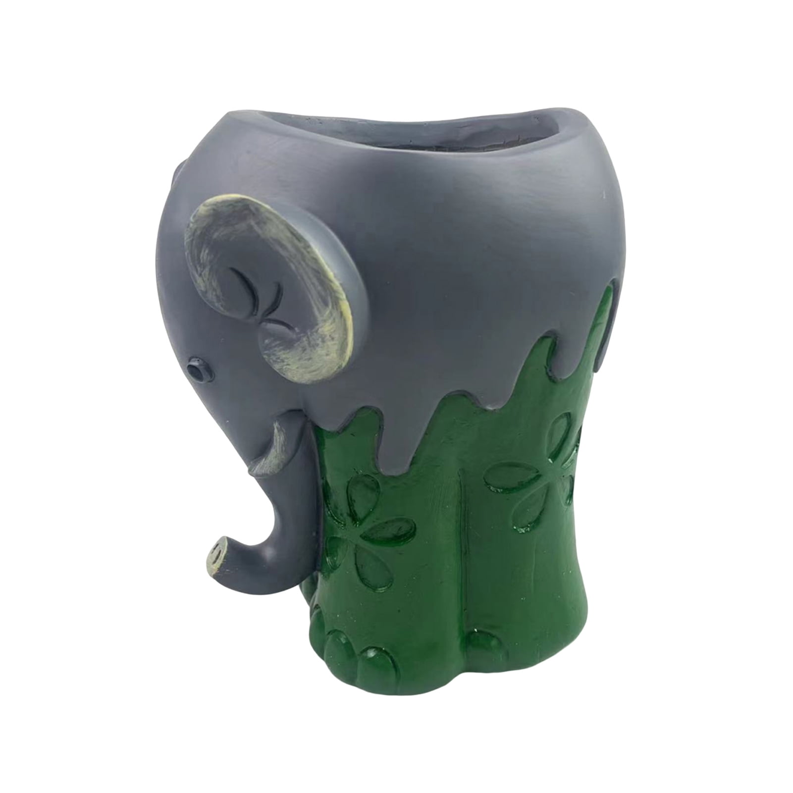 YUEWAN Cute Elephant Planter Pots, Adorable Small Succulent Pots Resin ...