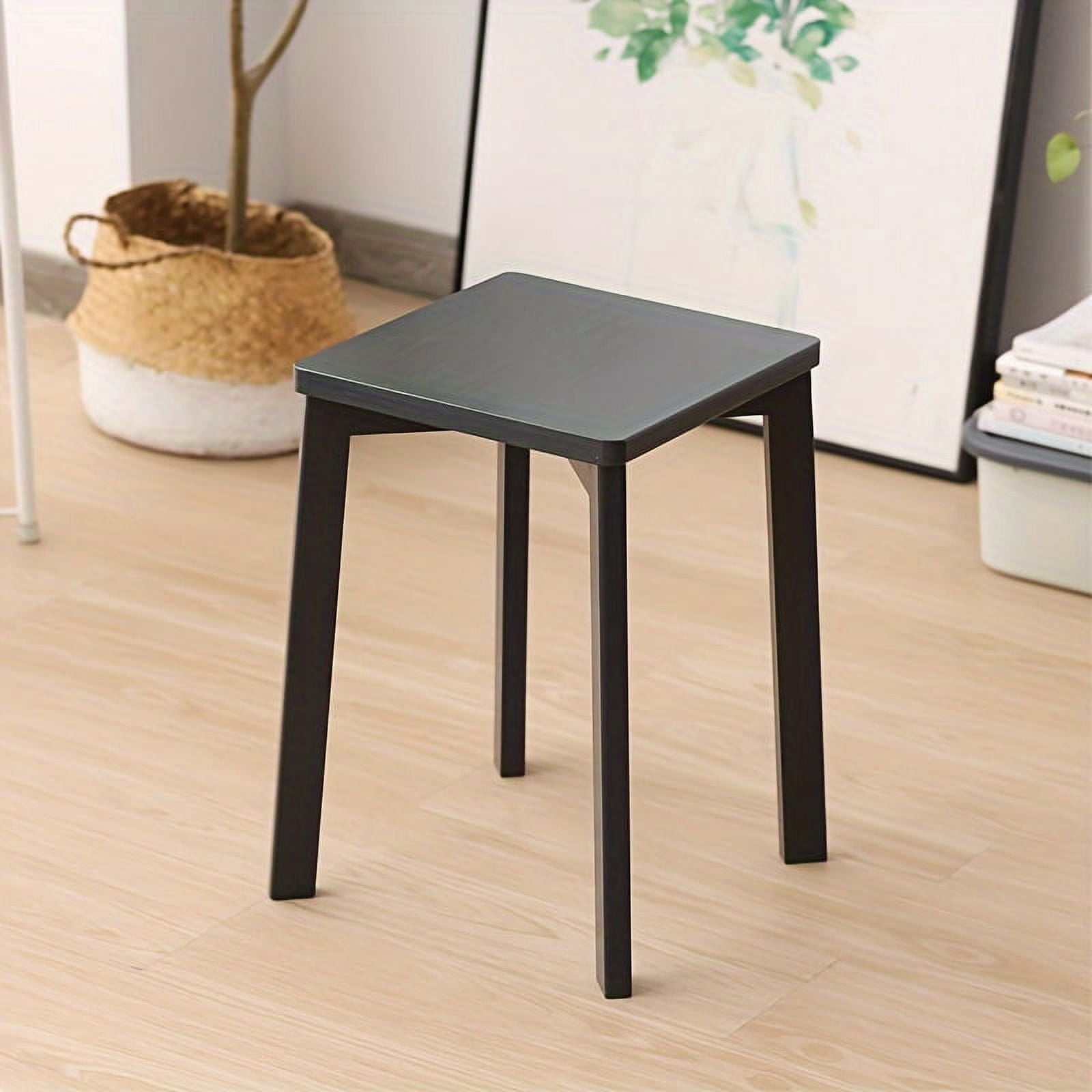 YUEWANG Square Stool Small Board Stool Home Modern Simple Dining Table ...