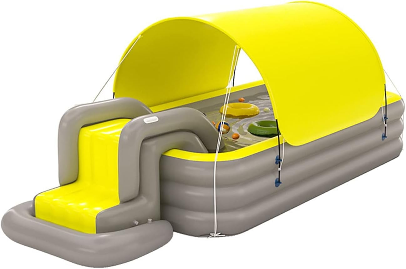 YUEWO 10ft Inflatable Swimming Pool with UPF50+ Canopy - 3m Blow Up ...
