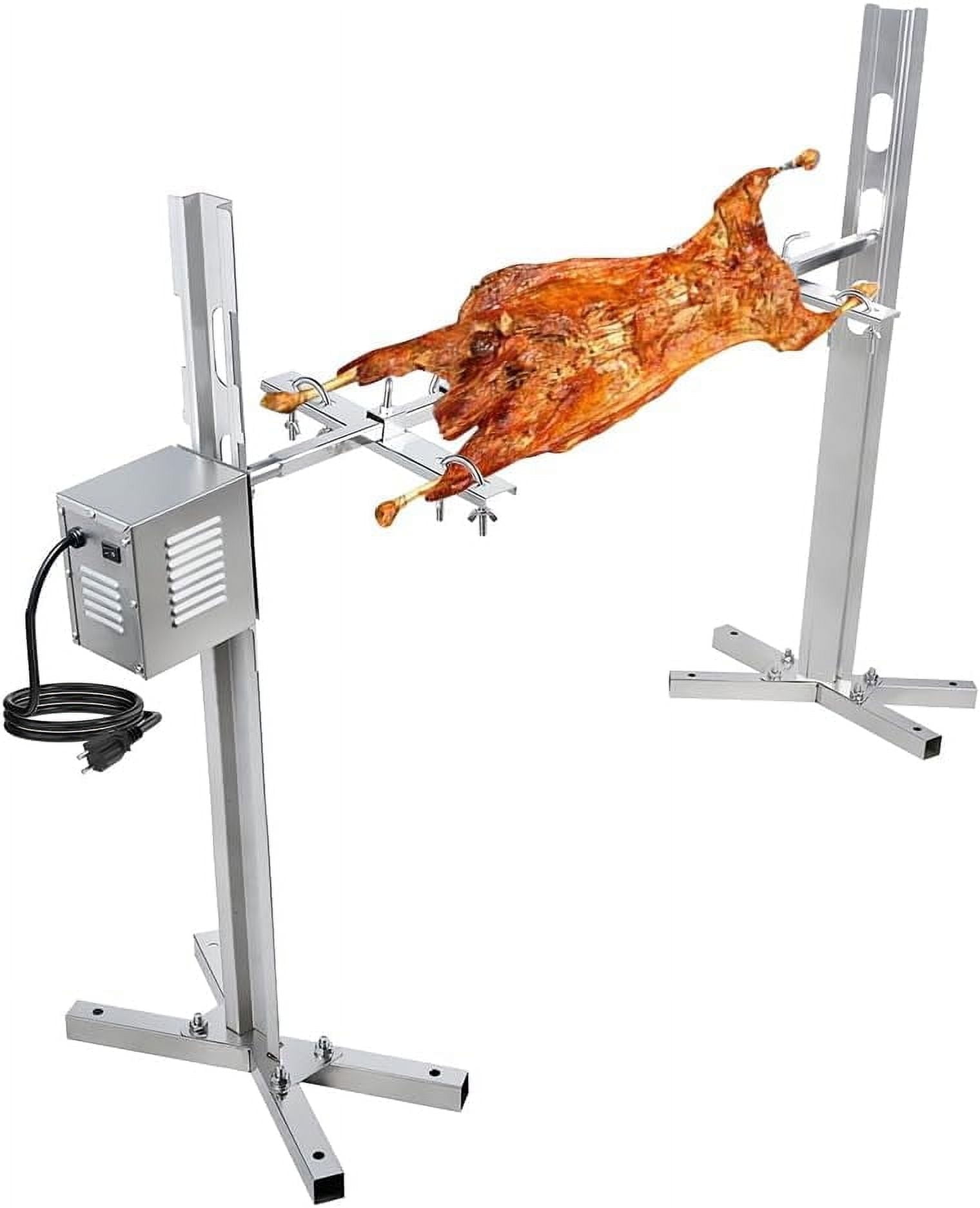 YUEWO BBQ Grill Rotisserie Kit Up to 220lb Pig Spit Rotisserie Grill ...