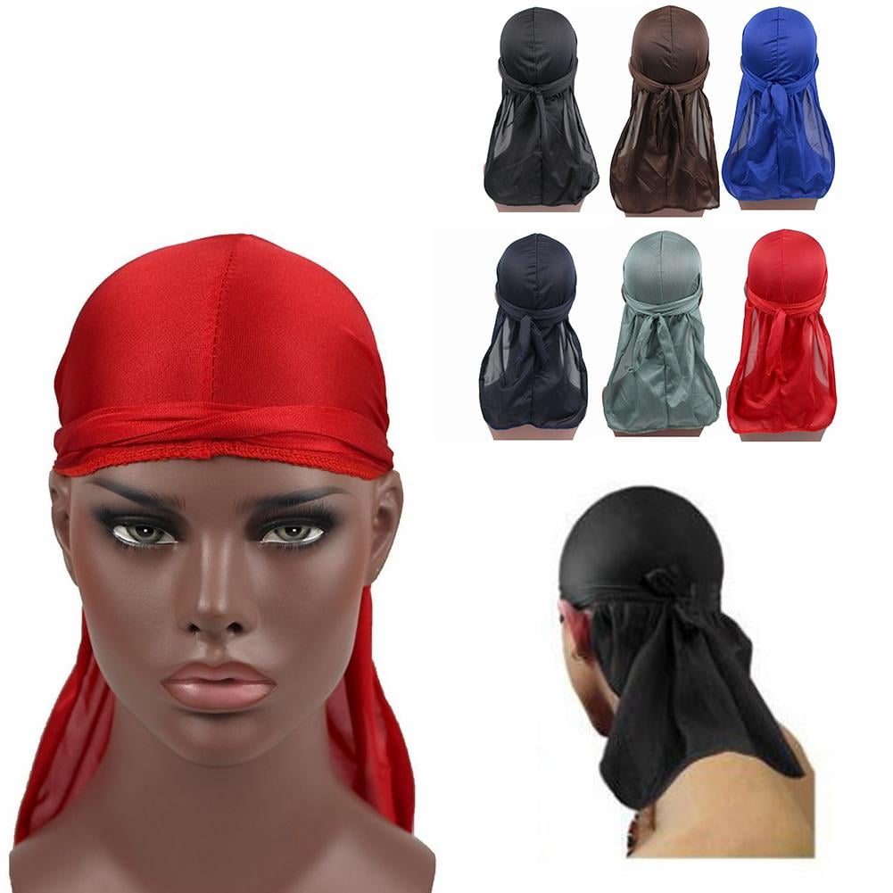YUEYAN 1x Mens Durag Durag Bandana Sport Du Rag Scarf Head Rap Tie ...