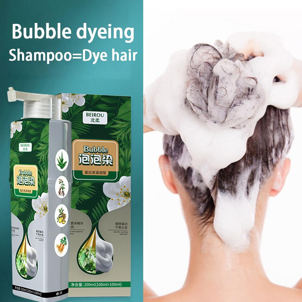 YUEYAN 2024 New Pure Plant Extract For Grey Hair Color Bubble Dye ...