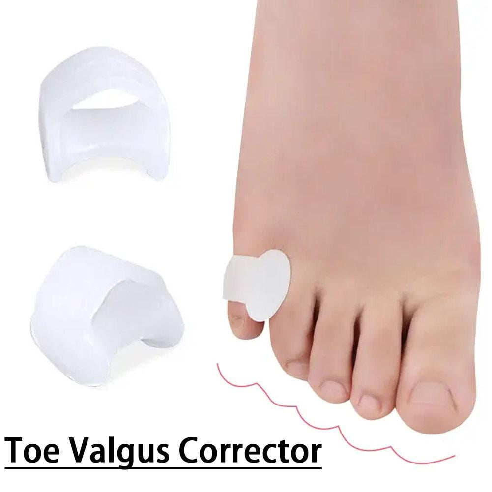 YUEYAN 2x LittleToe Straightener Separators Foot Care Valgus Splint ...