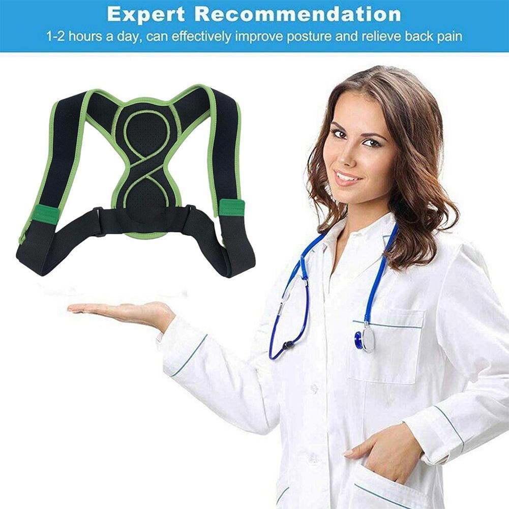 YUEYAN Adjustable Back Support Brace for Improved Posture Neck Shoulder ...