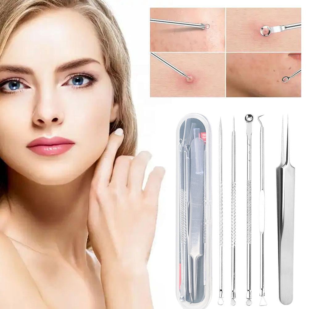 YUEYAN Blackhead Pimple Comedone Spot Acne Extractor Remover Kit Popper ...