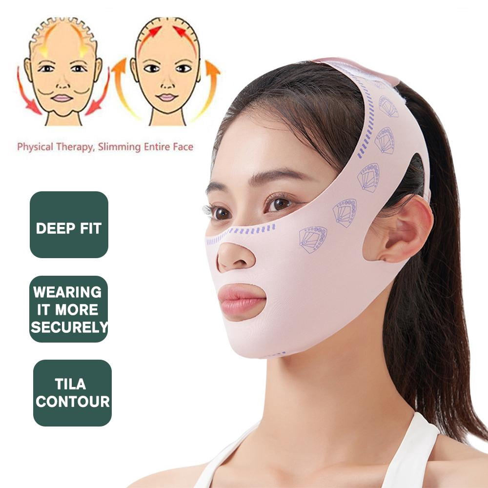 YUEYAN Face VLine Slim Chin Cheek Lift Up Slimming Mask Anti Aging Belt ...