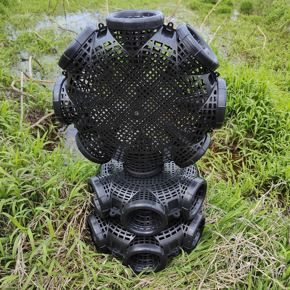 YUEYAN Fishing Trap Three Hole Six Hole Eight Hole Fish Cage Outdoor ...