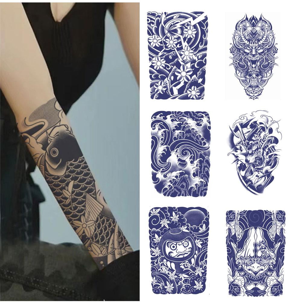 YUEYAN Fruit Juice Herb Tattoo Sticker Temporary Fake Tattoo Sticker ...