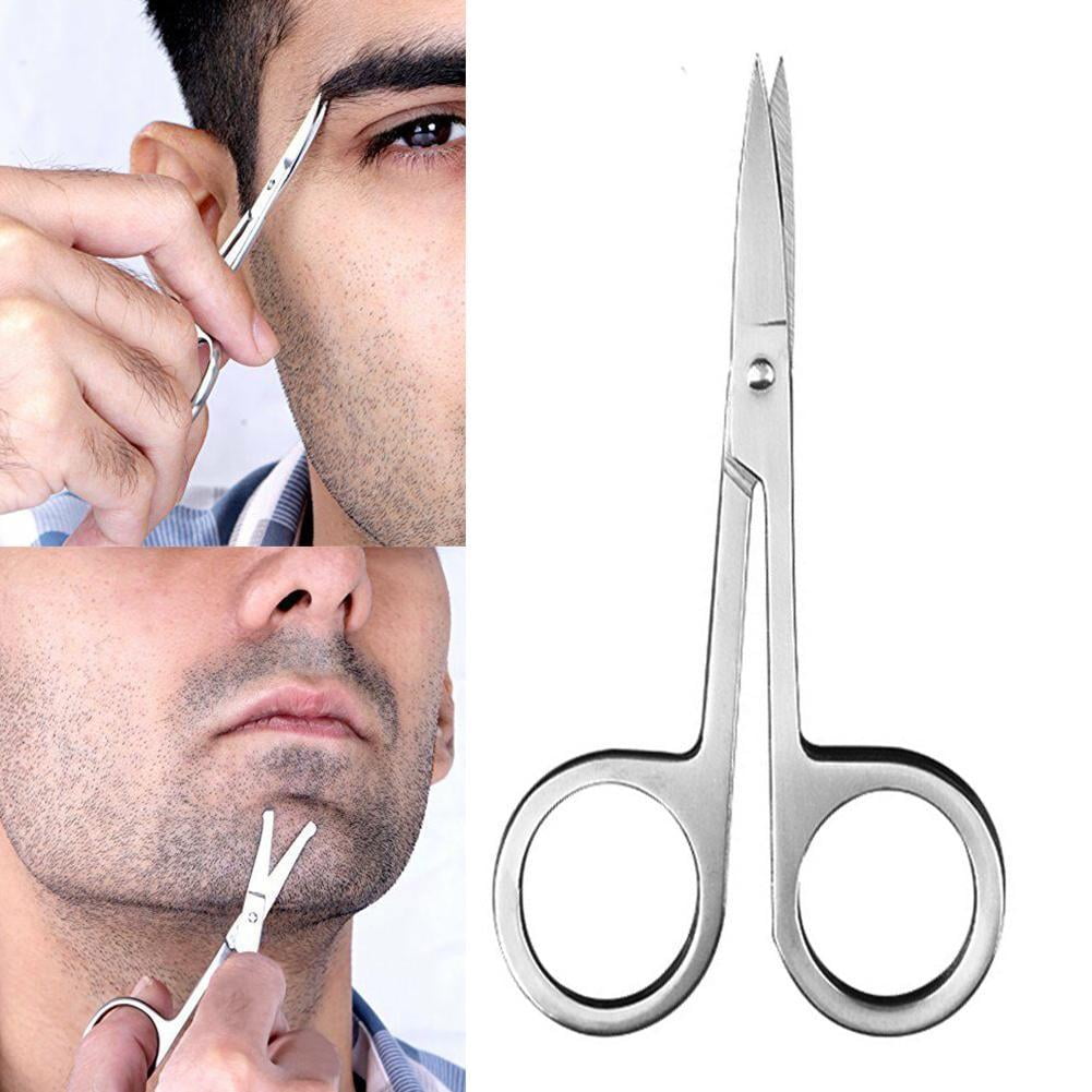 YUEYAN Hair Scissors For Men Beard Mustache Nose Hair Trimmer Care by ...