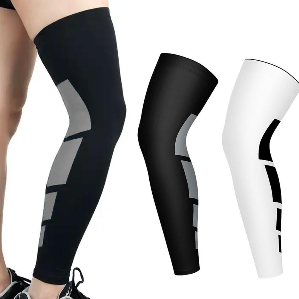 YUEYAN Knee Support Brace Compression Long Full Leg Sleeve Gym Y8H6 ...