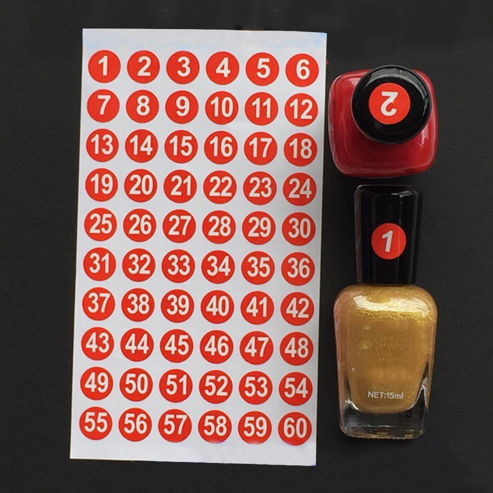 YUEYAN LETTERS NUMBERS STICKERS RED self Adhesive Alphabet Crafts ...