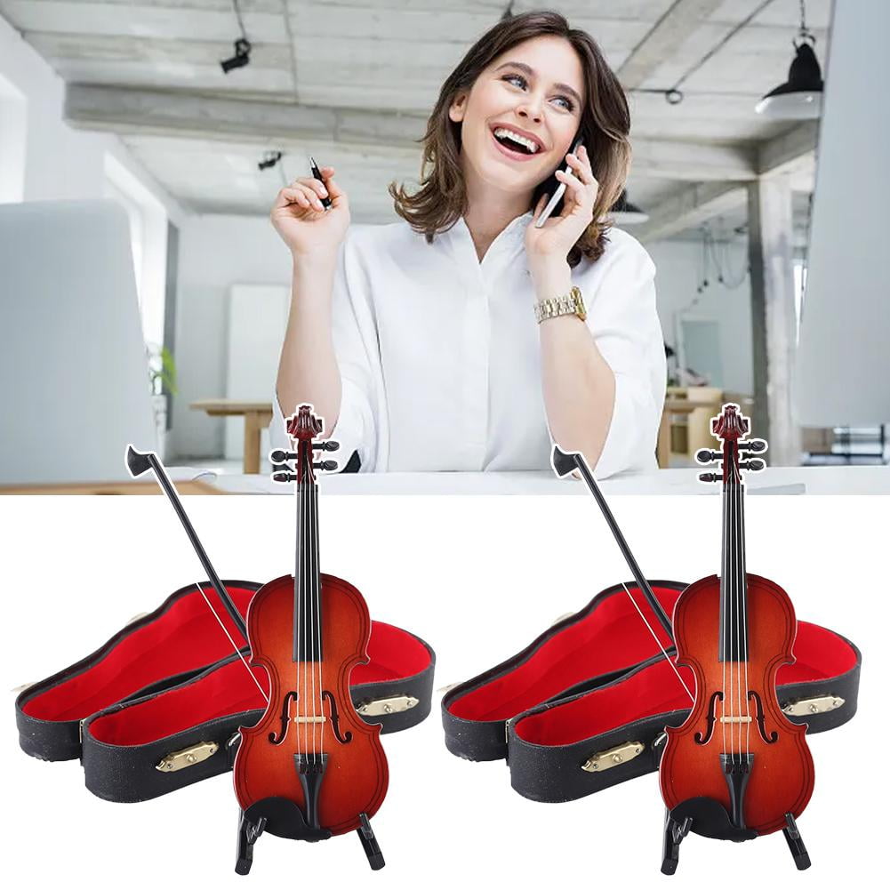 YUEYAN Mini Musical Instrument Replica Model Handmade Display Accessory ...