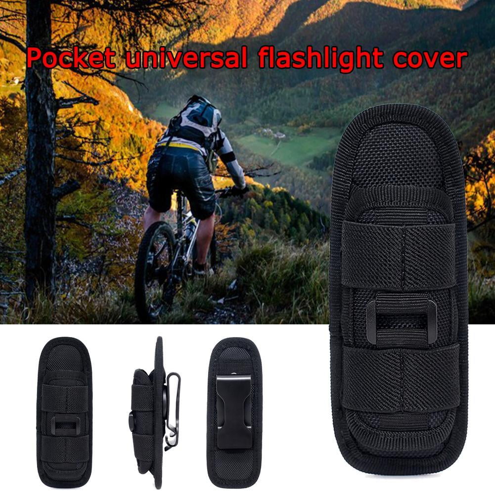 YUEYAN Portable Flashlight Pouch Holster Belt Carry Case Holder 360 ...