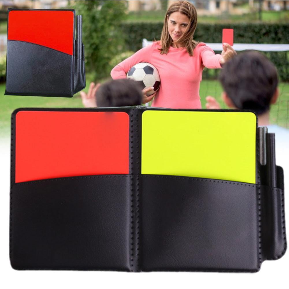 YUEYAN Referee Cards RedYellow Football Sport Wallet Notebook Pencil ...