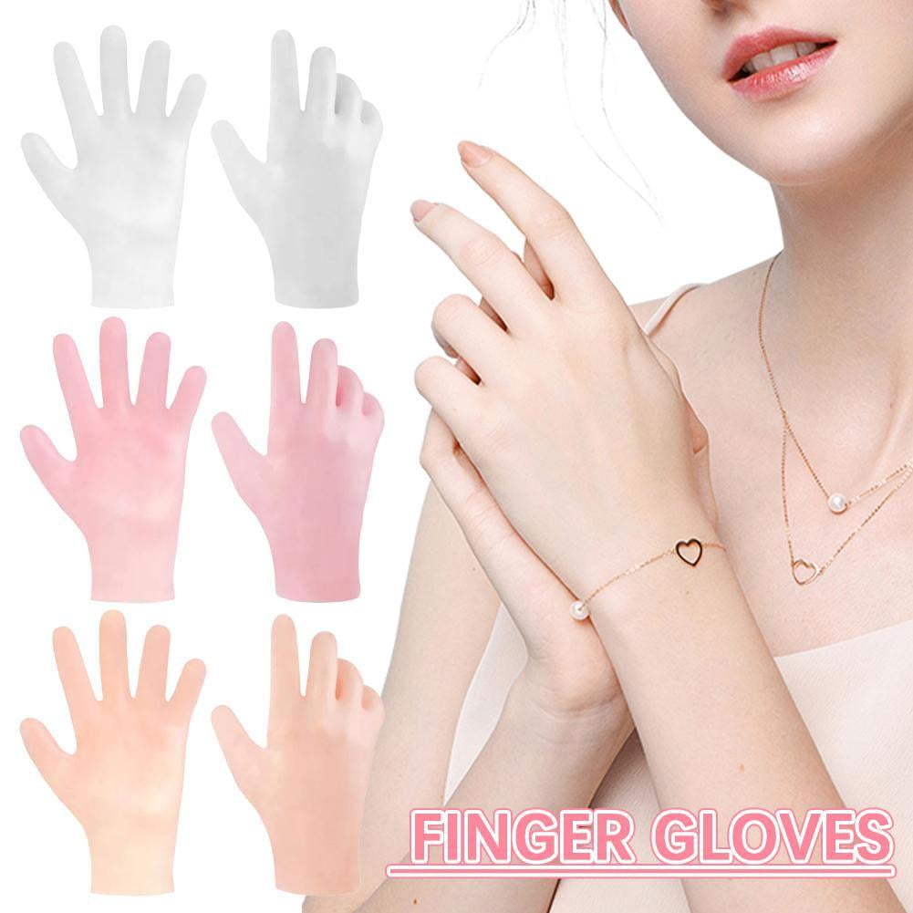 YUEYAN Silicone Hand Peeling Gloves Preventing Dryness Hand Spa Masks ...