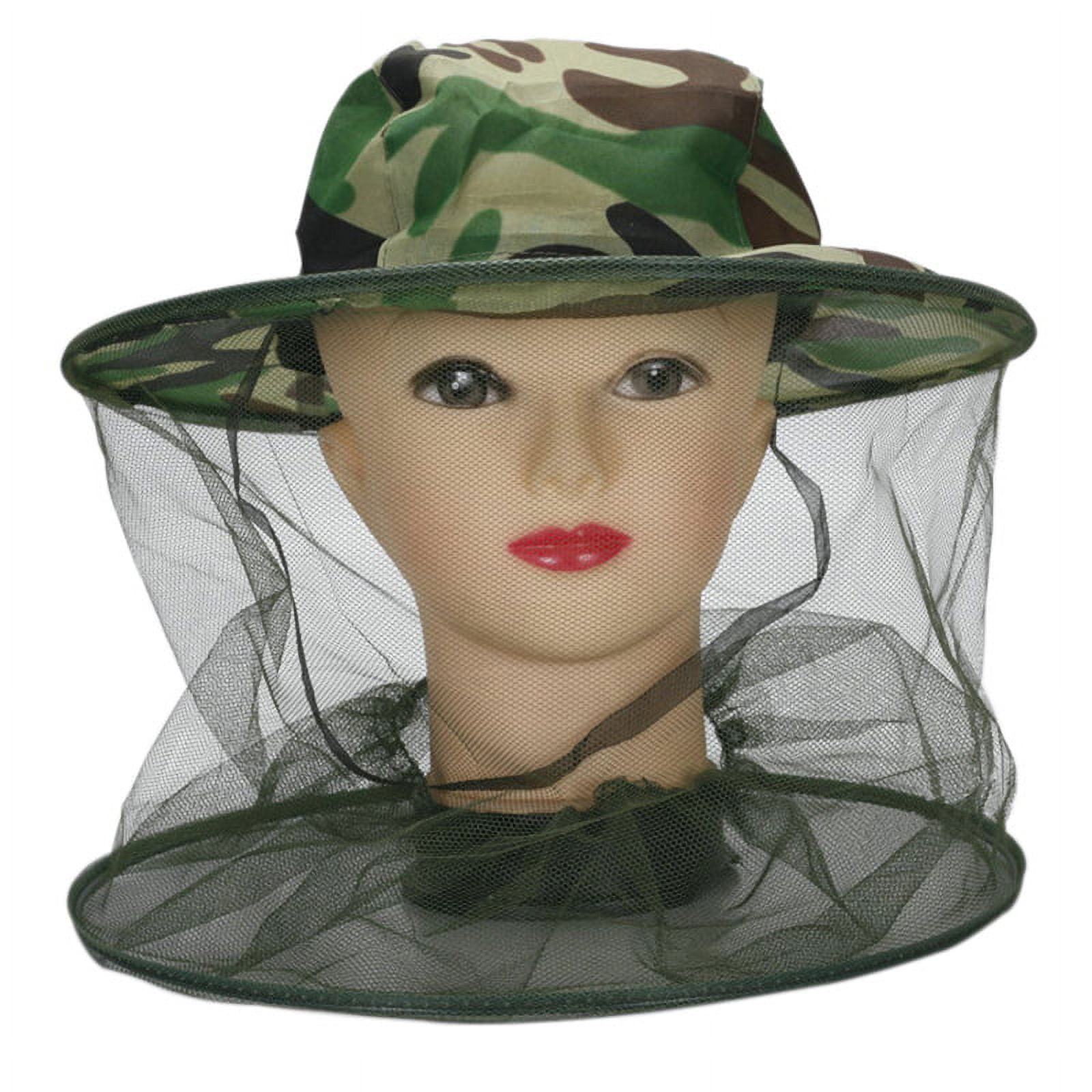 YUEYAN Unisex Mosquito Bee Bug Insect Mesh Head Face Fast Hat K3L5 Net ...