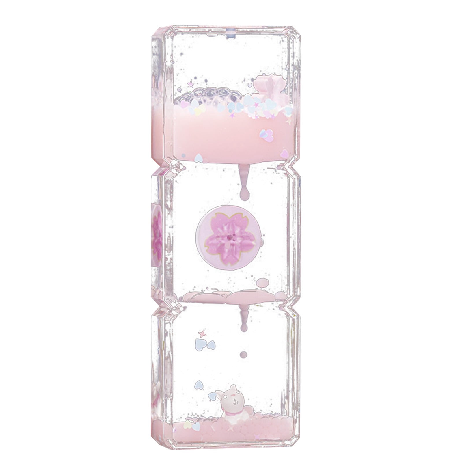 YUEtays Mini CartoonsCreative Liquid HourglassTransparent ...