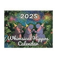 YUEtays Whimsical Hippos 2025 Calendar，2025 Calendar Strange Hippo ...